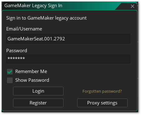 Creating and Managing Seats – GameMaker Help Centre